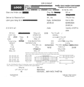 Phiếu EIR là gì? Hướng dẫn khai phiếu EIR - Vạn Hải Group